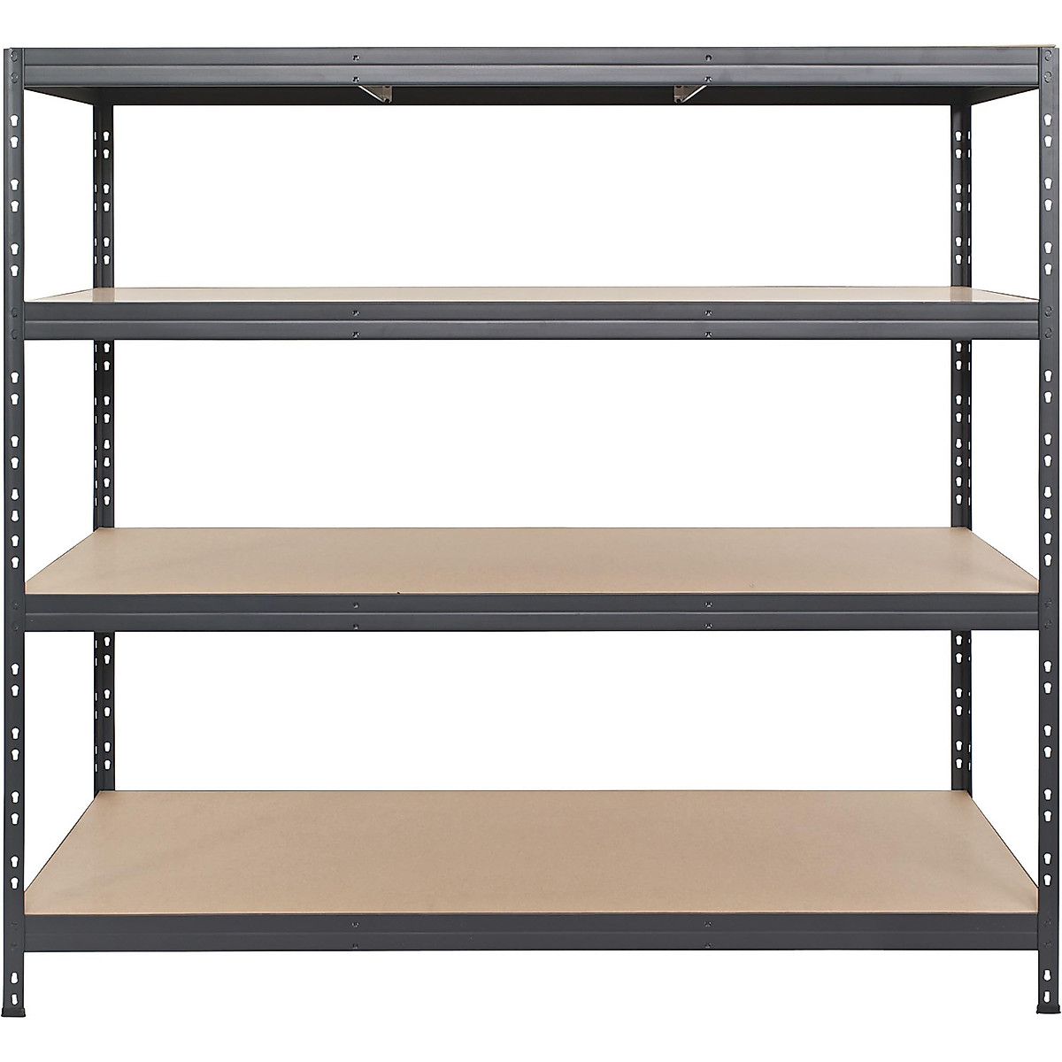 AR Shelving Heavy-Duty Garage Shelving, 4-Shelf Unit, 1000-Lb. Capacity Per Shelf, 60in.W x 24in.D x 70in.H, Model# TR18S410KGIFD9G00