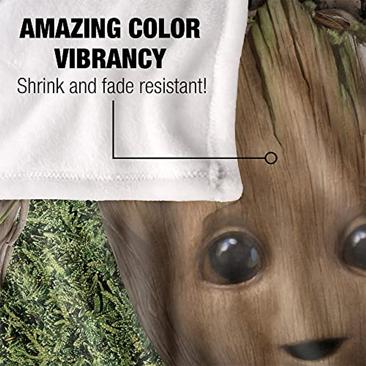 I Am Groot Blanket, 50"x60" Groot Waving Silky Touch Super Soft Throw Blanket
