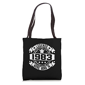39th Birthday Gift 39 Years Legends Were Born In 1983 Tote Bag