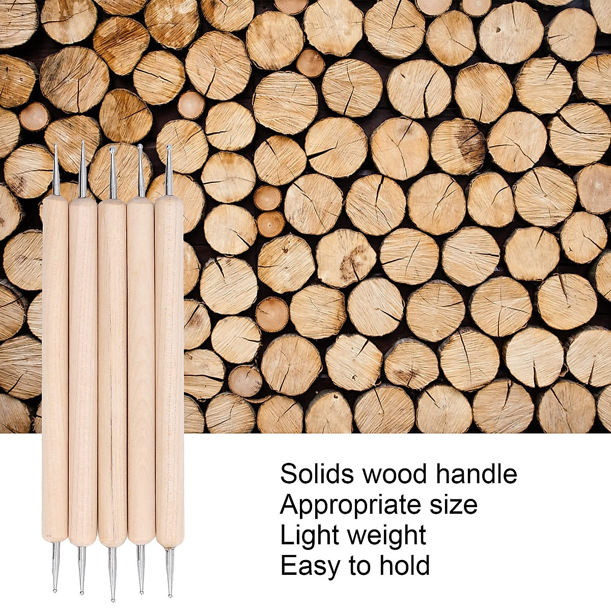 Double End Tracing Dotting Eraser Creasing Pen Dot Drill Pen Tool Beech Pens Set Piece Set Tool Tool Flower 5Pcs Fine Drill Pen for Pom Pencil Drill Pen Labels