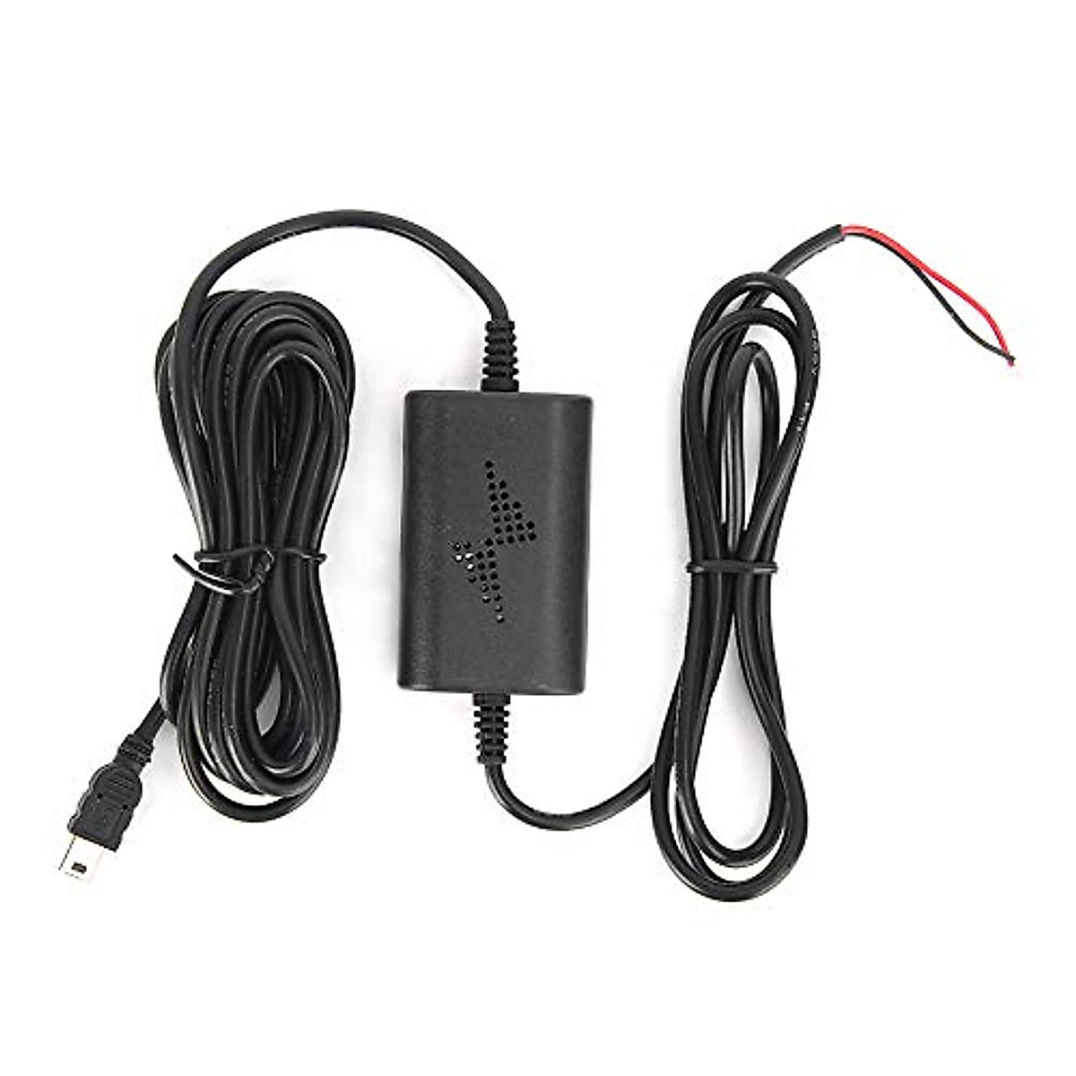 Dash Cam Hardwire, Dash Cam Hardwire Kit 12v 24V to 5V 2.5A Straight Mini USB Step Down Line for Parking Monitoring