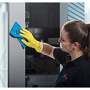 Vileda Professional - MicronQuick(Blue) Microfiber Cleaning Cloth - Reusable - Easy Wring, Streak-Free, No-Lint - Commercial Grade - Environmentally Friendly - 5 Pack - Blue