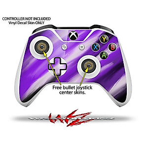 WraptorSkinz Decal Vinyl Skin Wrap Compatible with Xbox One S Console and Controllers - Paint Blend Purple