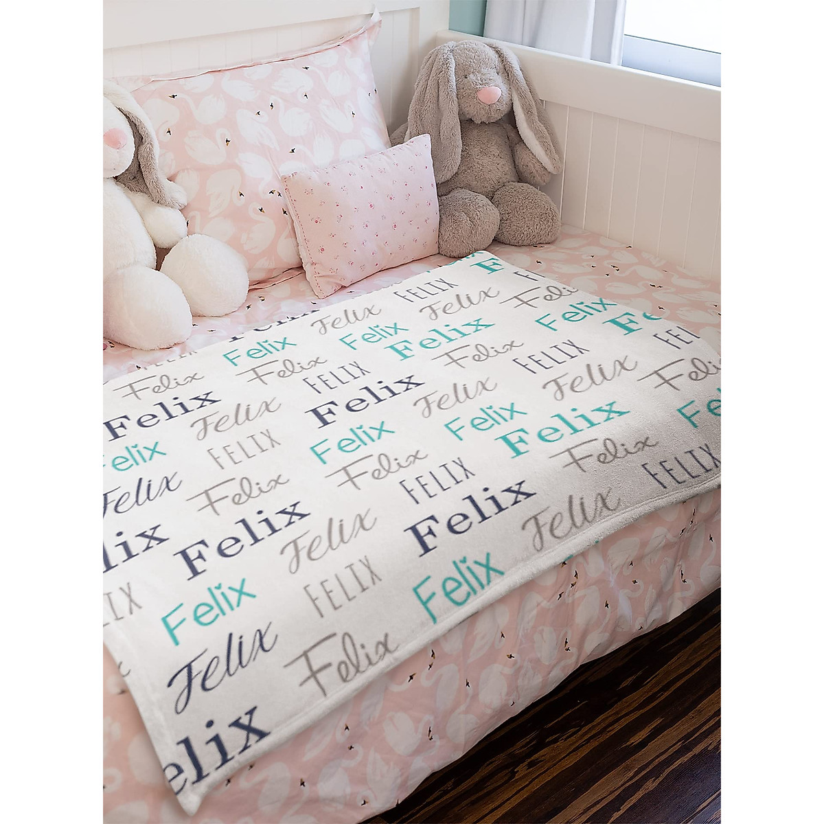 Personalized Name Swaddle For Newborn With Name Blanket, Customized Gifts for Newborn Boy, Customized Name Baby Gift Blanket, Customized New Baby Gift Blanket, Baby Blanket, Baby Girl Gift Birthday