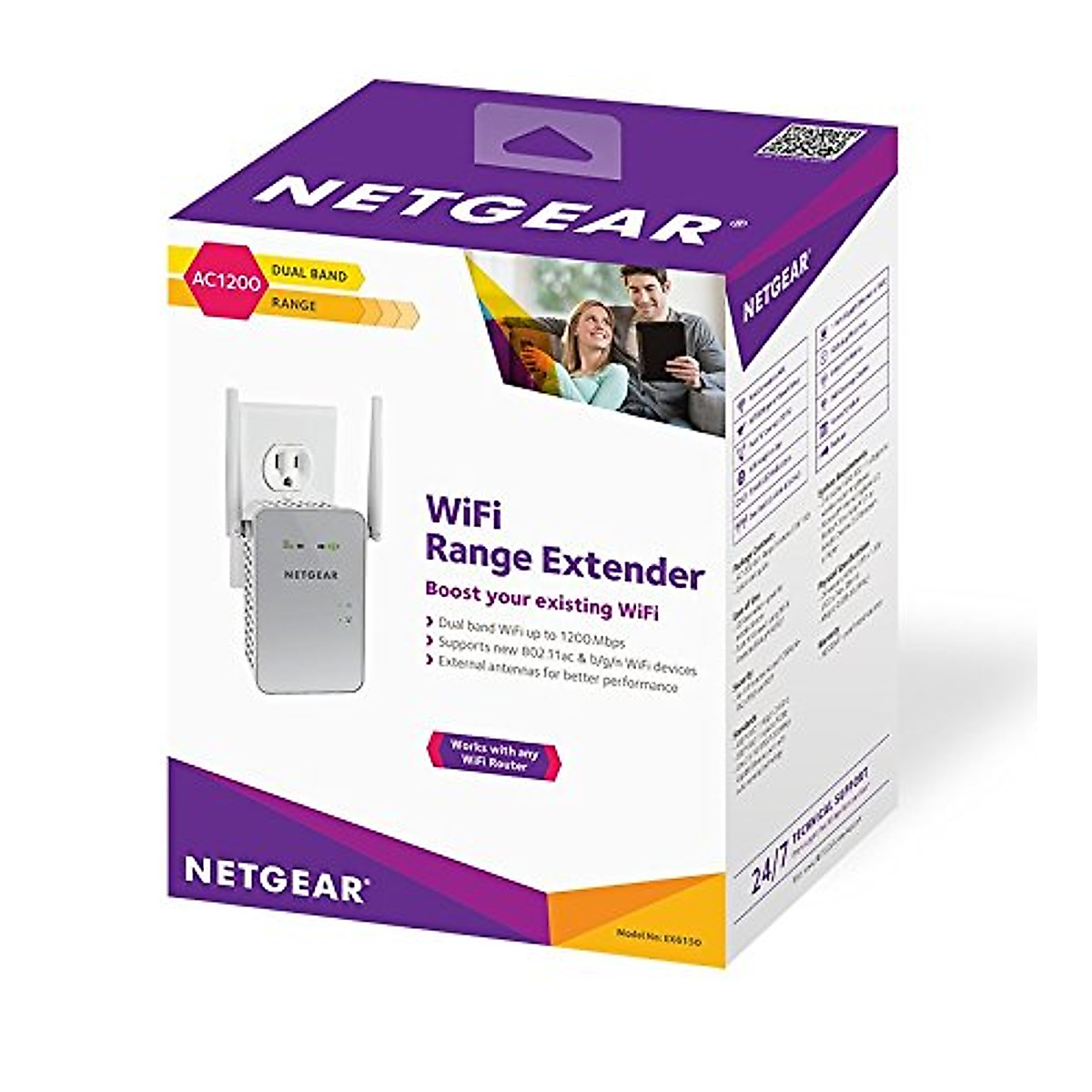 NETGEAR Renewed EX6150-100NAR AC1200 WiFi Range Extender