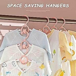40 Pack Baby Hangers for Closet Plastic Kids Hangers Clothes Space Saving Hangers Non Slip Extendable Baby Hangers for Nursery Toddler Heavy Duty Clothing Hangers Bulk, Mixed Color