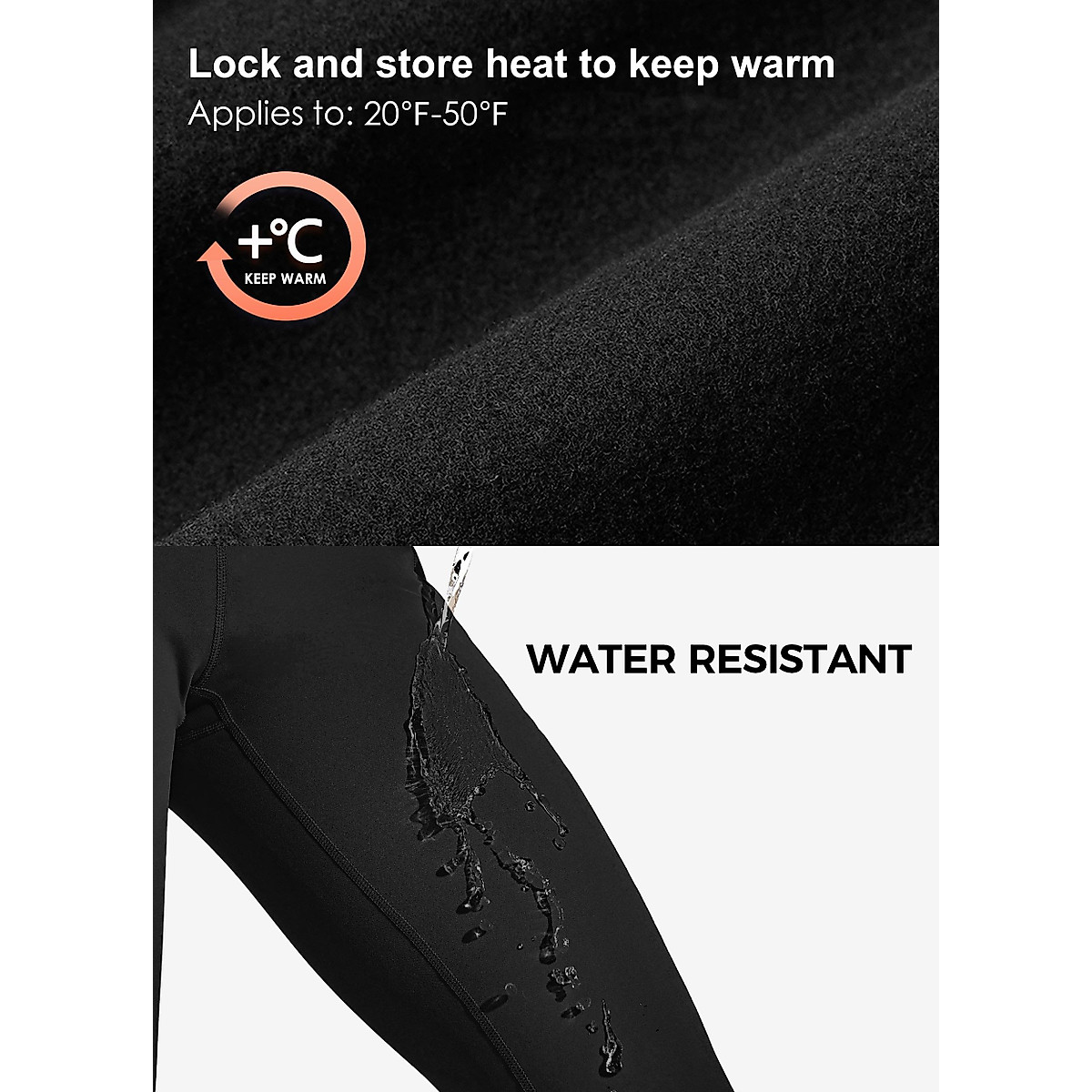 Willit Women's Fleece Lined Pants Yoga Bootcut Thermal Winter Pants High Waisted Flare Leggings Water Resistant Black M