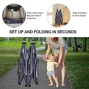 Foldable Baby Playpen, Baby Gate Playpen, Extra Large Baby Playards for Toddler, 47"x47"(15.5 sq. ft Space), Indoor & Outdoor Large Kids Activity Center, Suitable for Home Travel Picnic (47*47 INCHES)