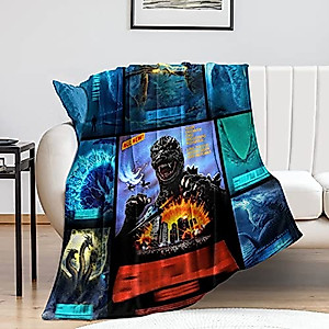 Anime Blanket Ultra Soft Flannel Fleece Throw Blankets for Sofa Bed Couch Travelling Camping for Kids Adults Gifts All Season 50"X40"