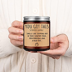 LEADO You Got This Candle - Encouragement Gifts for Women, Men - Funny Congratulations, New Job Gift, Promotion Gift, Graduation Gifts for Her, Him - Mothers Day, Inspirational Gifts for Women Friends