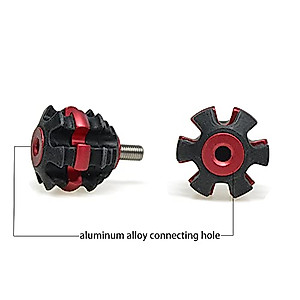 ZSHJGJR Archery Stackable Bow Stabilizer Ball Reduce Shock Absorber Balance Bar Vibration Damper Silencer for Recurve Compound Bow Hunting Shooting (Red)