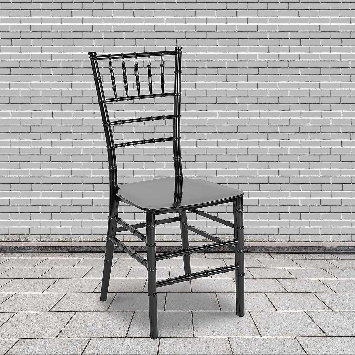 Flash Furniture 2 Pk. HERCULES Series Mahogany Resin Stacking Chiavari Chair