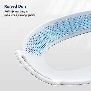 KIWI design Headset Strap Pad Replacement for Elite Strap Compatible with Quest 2/Quest 3 (White)