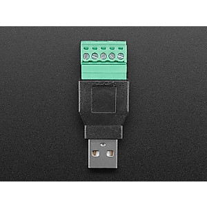 USB-A Male Plug to 5-pin Terminal Block