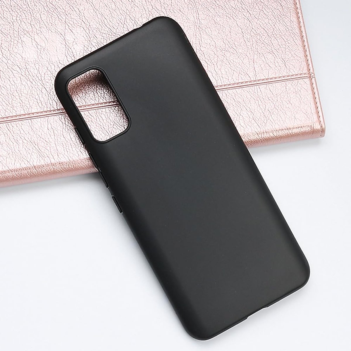 Ranyi for TCL ION V Case with Screen Protector, TCL ION X Case, Black Slim Flexible TPU Case with Screen Protector Shock Absorbing Protection Silicone Case Cover for TCL ION V/TCL ION X T607DL 2023