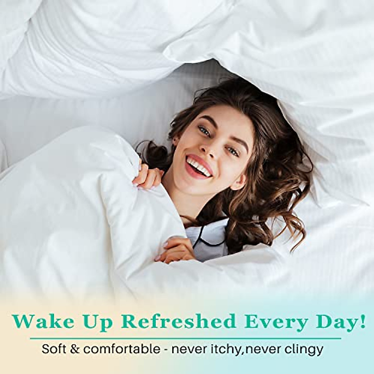 JOOKI Striped Bed Sheets Set Full, 100% Microfiber Full Size Sheets Set Luxury Hotel Soft Cooling Sheets, 16" Deep Pocket Sheets, Breathable Wrinkle Free 4 Piece Bedding, White