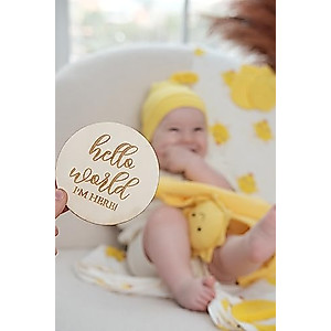 Baby Gift Box Muslin Swaddle Blanket Set with Silicone Teether and Accessories - Perfect for Newborn Girls and Boys - Cute and Elegant Packaging - 6 Pieces in a Box