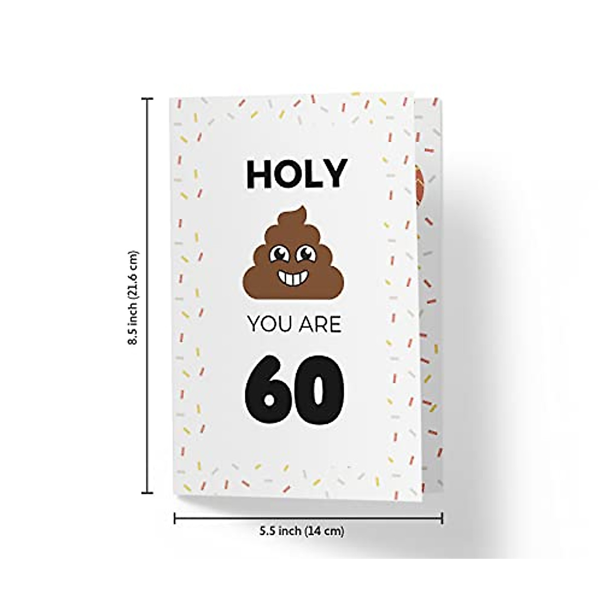Funny 60th Birthday Card – Funny 60 Years Old Anniversary Card – Happy 60th Birthday Card – Hilarious 60th Birthday Card – with A Red Envelope