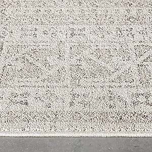 Well Woven Loop-De-Loop Carina Tribal Medallion Beige Kilim-Style 7'10" x 10'6" Area Rug