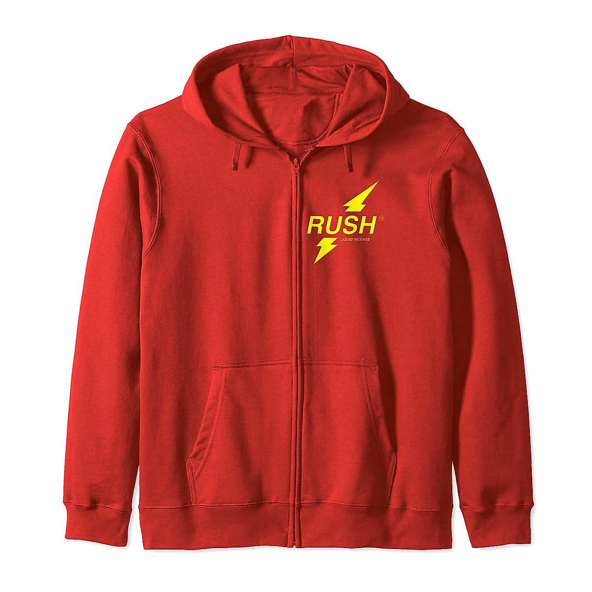 Rush Poppers Liquid Incense The Original Gay Bottom Chest Zip Hoodie