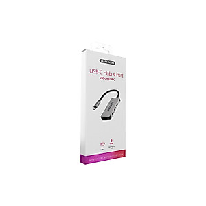 Sitecom CN-385 interface hub USB 3.2 Gen 1 (3.1 Gen 1) Type-C 5000 Mbit/s Aluminium, Black