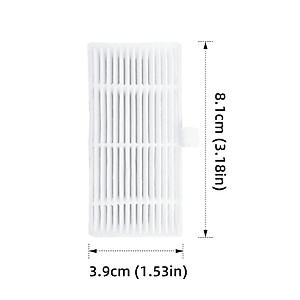 Replacement Parts Compatible with MAMNV BR150 BR151, ZCWA BR150 BR151, MANVINS G20, GTTVO BR150 BR151, EICOBOT BR150 BR151 Robot Vacuum Cleaner 4 Side Brushes, 4 Hepa Filters, 2 Mop Pads Accessories