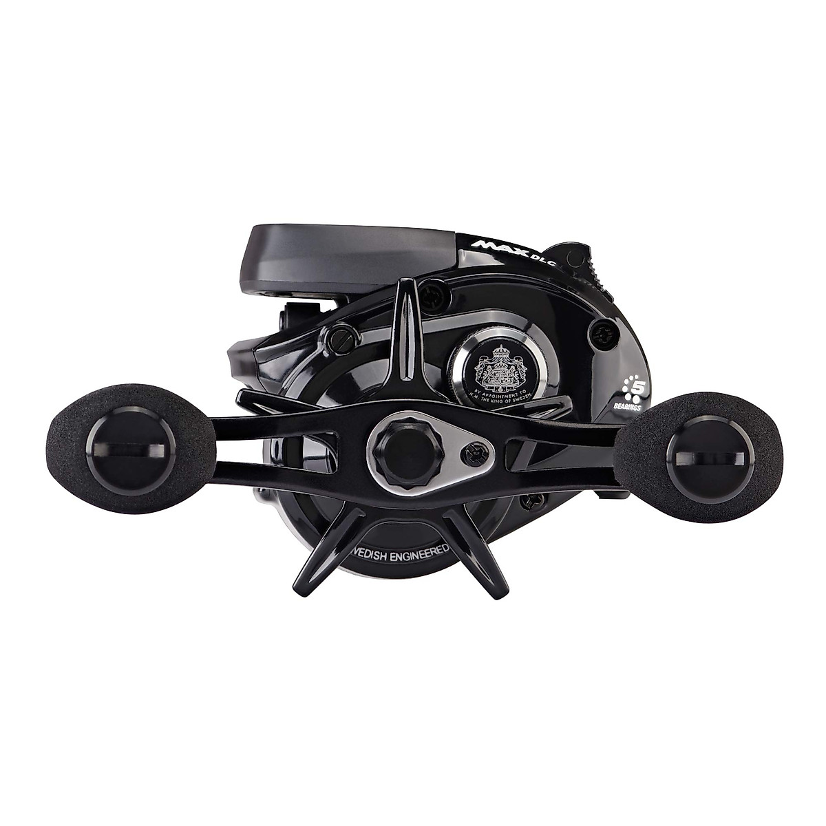 Abu Garcia Max Digital Line Counter Low Profile Baitcast Reel, Size LP (1498727), Carbon Fiber Star Drag, Max of 20lb | 9.0kg, Durable, Lightweight and Strong,Black
