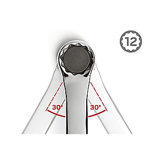 TEKTON 1/2 x 9/16 Inch 45-Degree Offset Box End Wrench | WBE23313