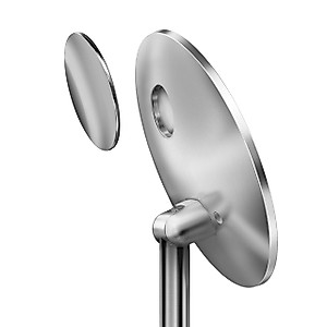 simplehuman ST3007 Sensor Mirror, Brushed Stainless Steel, Pro — 20cm (10x + 5x Magnification), 2 pound