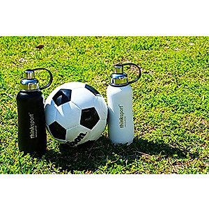 Thinksport Stainless Steel Sports Bottle, Black, 25 oz