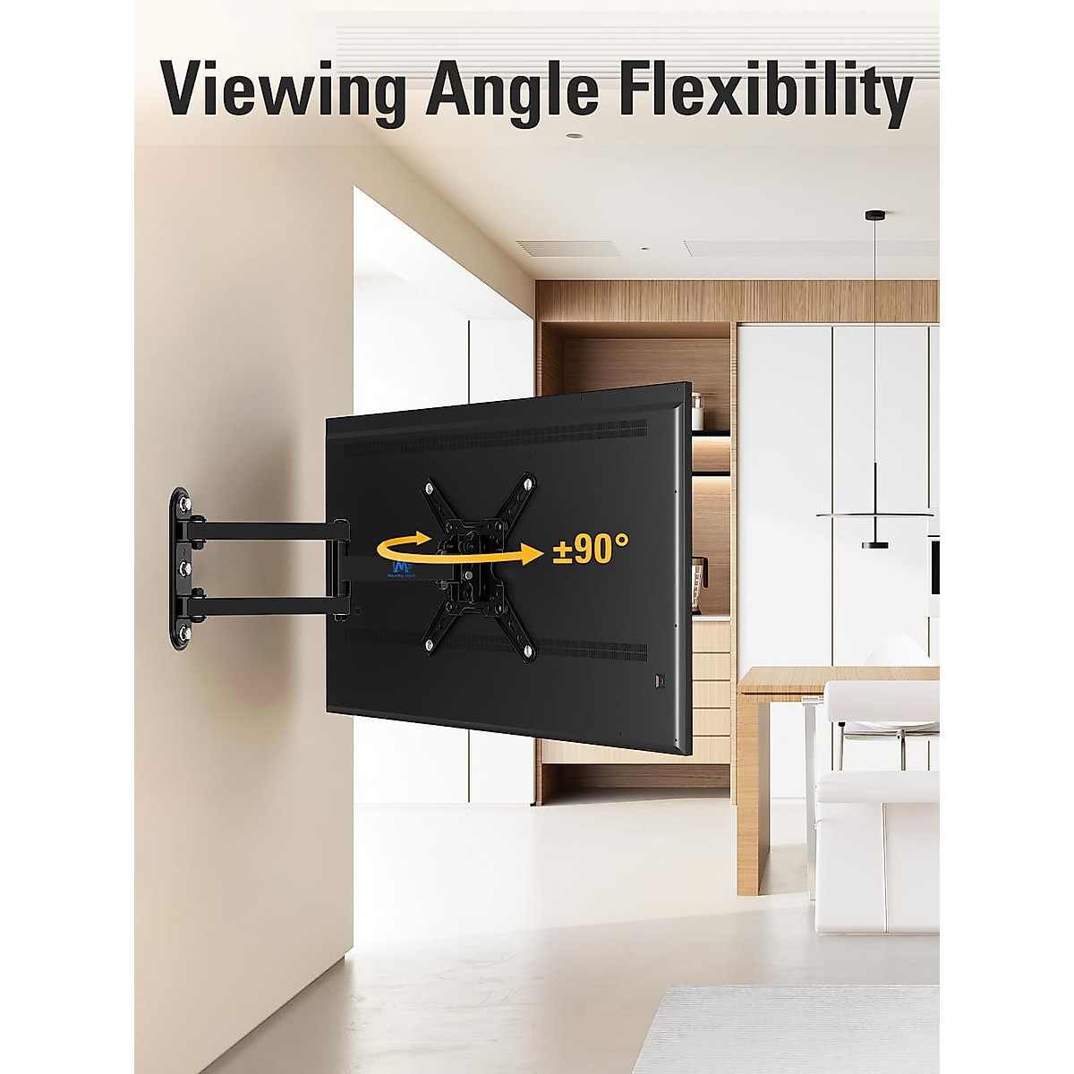 Mounting Dream UL Listed TV Mount Swivel and Tilt for Most 13-42 Inch TVs, Full Motion TV Wall Mount Bracket with Articulating Arm, Max VESA 200x200mm, Loading 50 lbs, MD2465