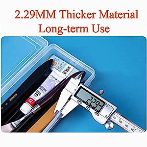 RISLISO Paint Brush Holder with Foam Inserts, Fine Art Portable Paint Brush Organizer Long Paint Brushes Watercolor Brush Case Storage Box Container