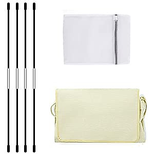 TEAYINGDE slim Laundry Basket with Lid, Tall Thin Laundry Hamper with Handles, Waterproof Lining Narrow Dirty Clothes Hamper for Bathroom Bedroom Dorm Organization Storage, 45L Black