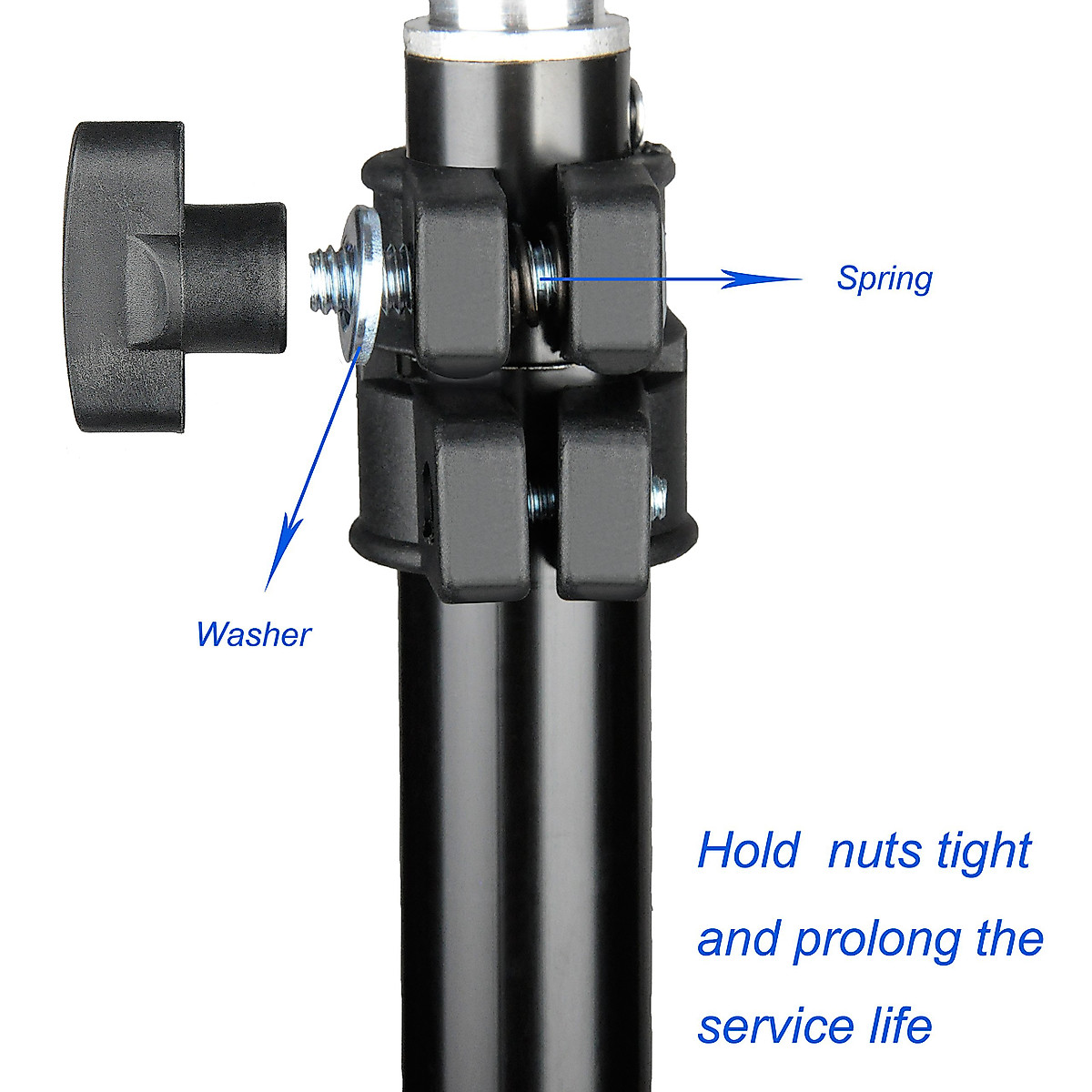 EMART 8.5 Ft Light Stand for Photography, 2 Pack Portable Photo Video Lighting Tripod with Carry Case for Speedlight, Flash, Softbox, Strobe, Camera, Selfie, Photographic Portrait