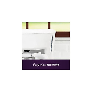 Mr. Coffee 12-Cup Coffee Maker Grab-a-Cup Auto Pause Easy Cleanup White