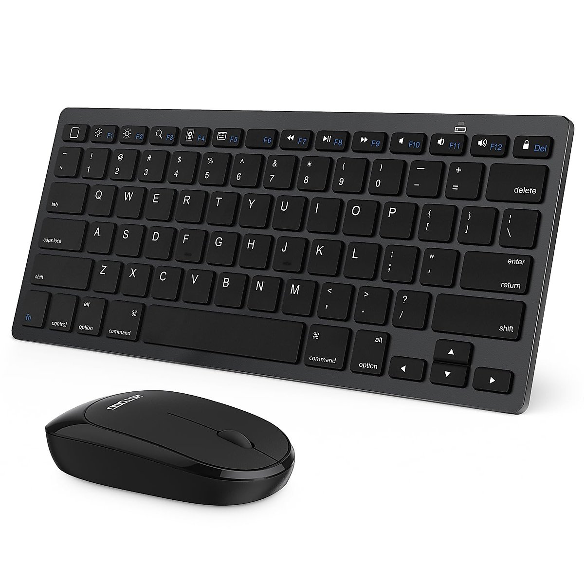 OMOTON Bluetooth Keyboard and Mouse Combo, Wireless Keyboard Mouse for iPad Pro 13,11(2024)/12.9, iPad 10th/9th/8th/7th Gen, iPad Air 6/5/4, and Bluetooth Enabled Devices (Black)