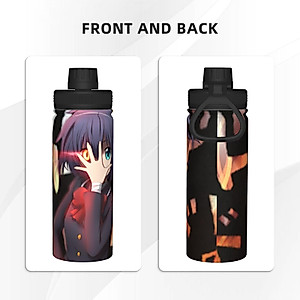 LOUNDY Rikka Takanashi Anime 18 oz Tumblers Stainless Steel Vacuum Insulated Coffee Mug Water Bottle Drinking Cup