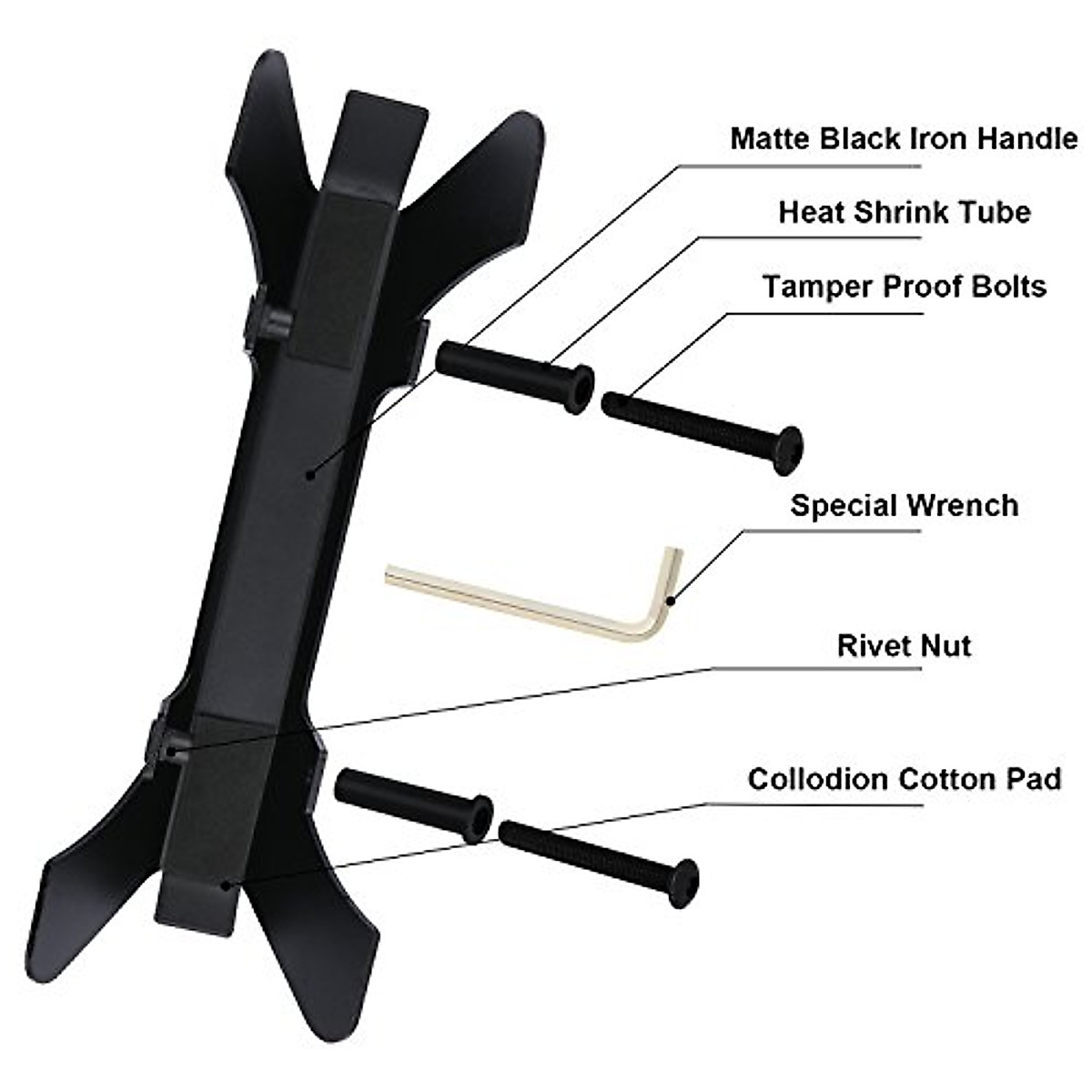 Sunluway Theft Deterrent Security Bracket Fit for Honda Generator EU2200i, EU2000i, EU2000i Companion, EU2000i Camo Generator 63230-Z07-010AH