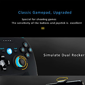 Wireless Programmable Game Controller Professional Gamepad for Phone/Tablet/PC/PS/VR/TV/Switch/Drone etc., Gamepad Joystick Compatible with Android/Windows/PS/Switch (Professional Gamepad)