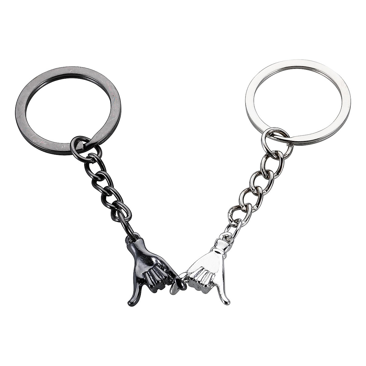 TI-EDC Pinky Promise Keychains for Couple Romantic Gifts for Boyfriend Girlfriend Matching Couples Stuff Anniversary for Couple Lesbian Gifts Best Friends for 2 Valentine Christmas Stocking Stuffers