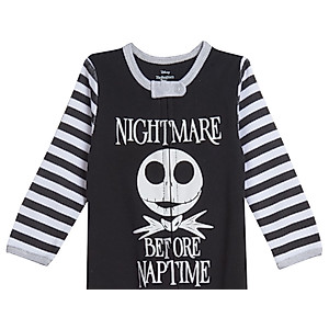Disney Nightmare Before Christmas Newborn Baby Boys Footed Coverall Newborn