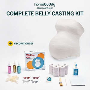 HomeBuddy Belly Casting Kit Pregnancy - All in One - DIY Pregnancy Belly Casting Kit for Expecting Moms