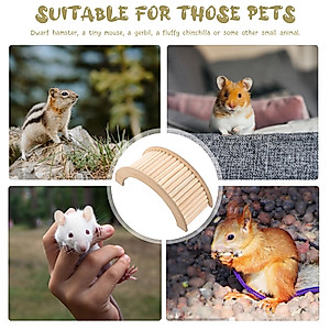 Ipetboom Hamster Toy Bridge Rat Ladder Toys Gerbil Toys Hamster Climbing Ladder Chicken Coop Ramp Hamster Cage Ladder Rat Ladders Chinchilla Bridge for Cage Decor Hamster Bridge Rabbit Ramp