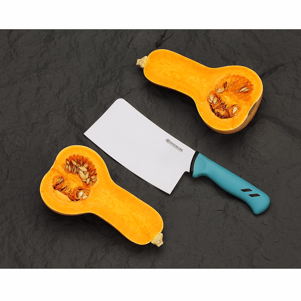 YOUSUNLONG Chopping Knife - 8 Inch Meat Cleaver and Vegetable Kitchen Knives - Premium High Carbon Molybdenum Steel Blade - Razor Sharp - Ergonomic & Non-slip Handle