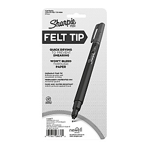 SHARPIE Wraps Pen, Fine Point, 4-Pack, Black (1924213)