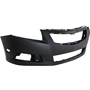 Evan Fischer Front Bumper Cover Compatible with 2011-2014 Chevrolet Cruze LT and LTZ Paint to Match for Models with RS Package - GM1000925