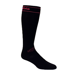 Bridgedale Women's Race Fit Ski Socks, Black/Pink, Small