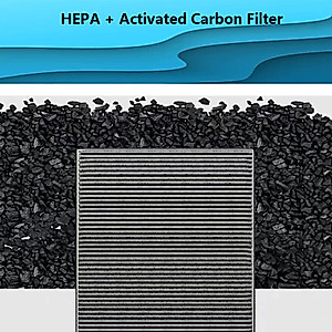 DSTx HEPA + Carbon Air Purifier Filters Replacement Compatible wiht Clarifion, 4 Pack