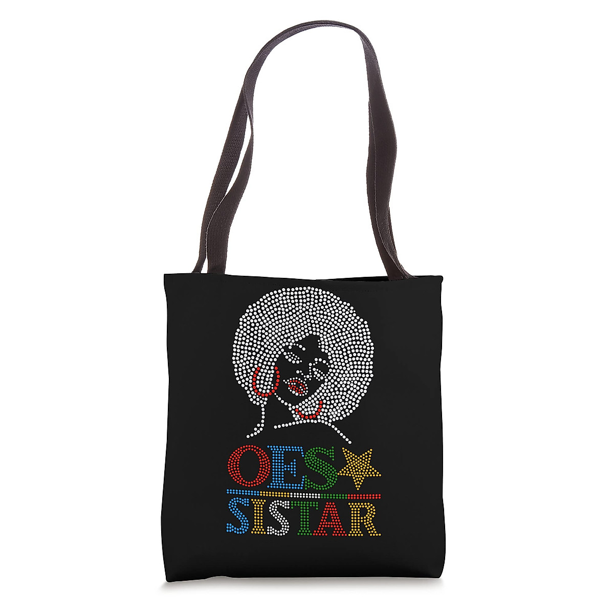 OES SiStar Dot Print Order of Eastern Star Parents' Day Gift Tote Bag