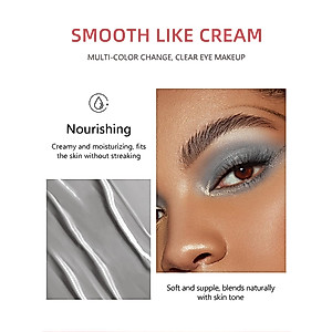 MAEPEOR Liquid Glitter Eyeshadow Set 9 Colors Black Grey Silver Smokey Eyeshadow Longlasting Waterproof Smooth Creamy Eyeshadow Set (9 Colors Set 1)